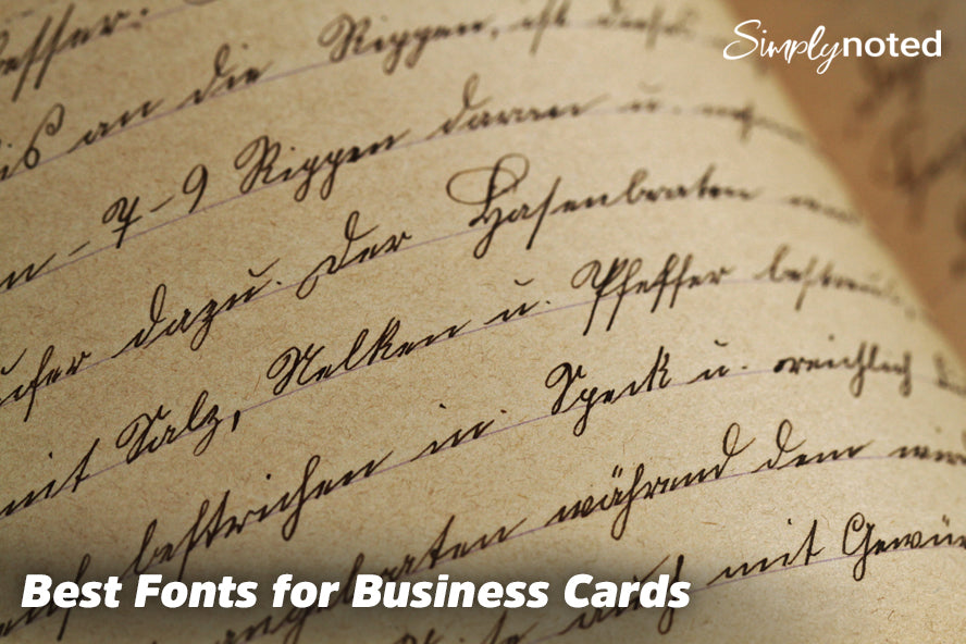 Best Fonts for Business Cards – SimplyNoted